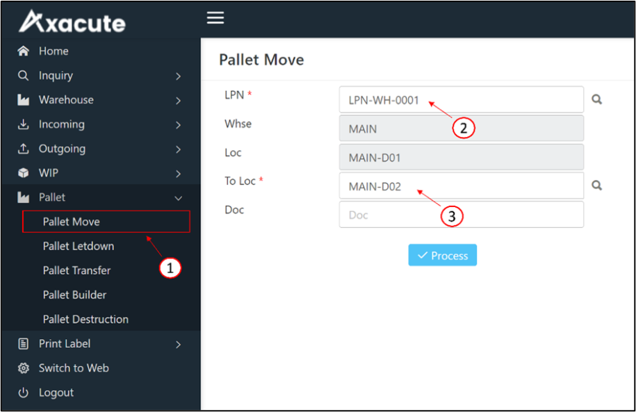 Axacute v1.6.0 Features: Pallet Transaction